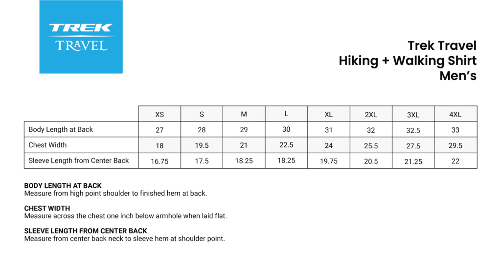 Clothing - Trek Travel